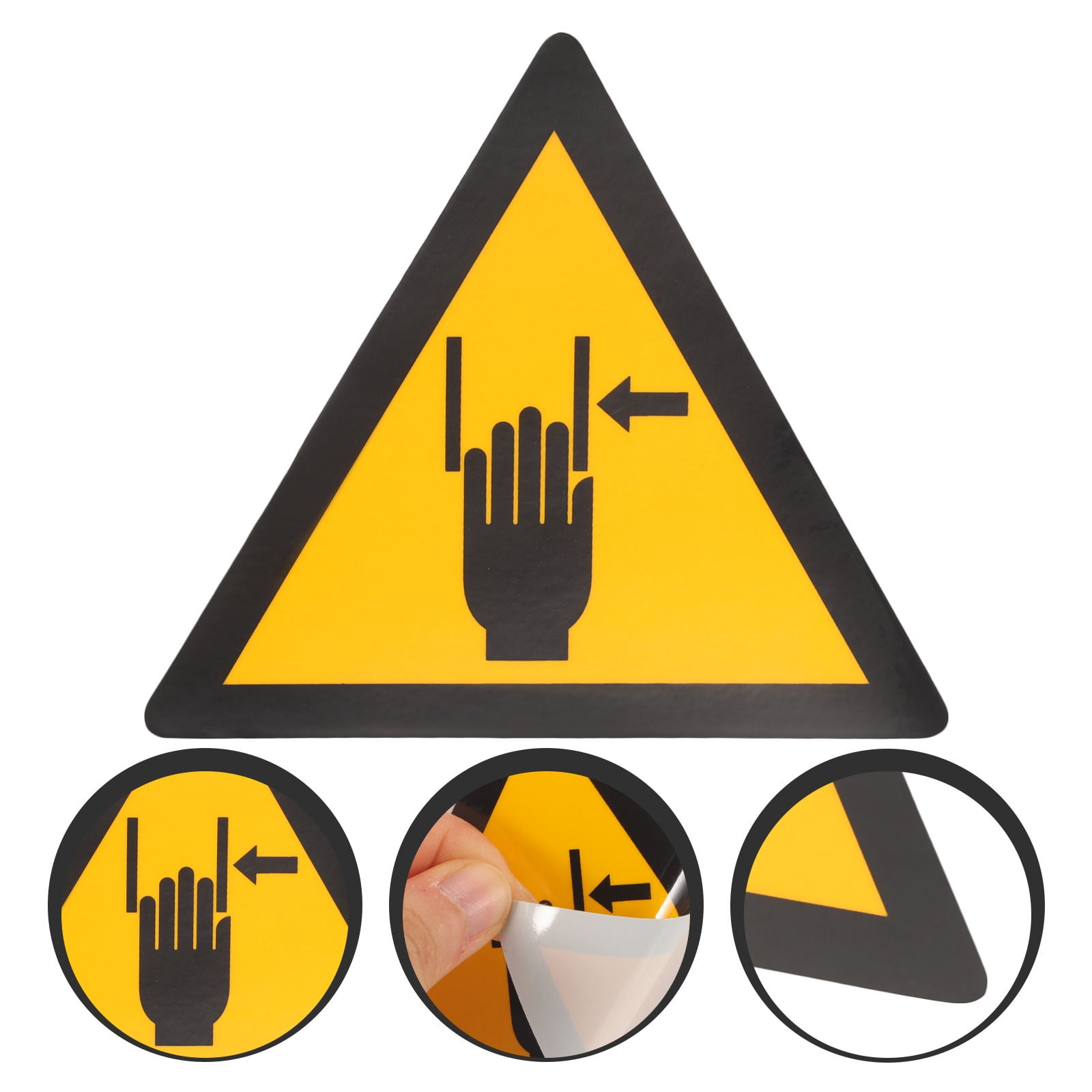 LABSERRON Caution Decals PET Film Hand Crushing Sticker As Shown for ...