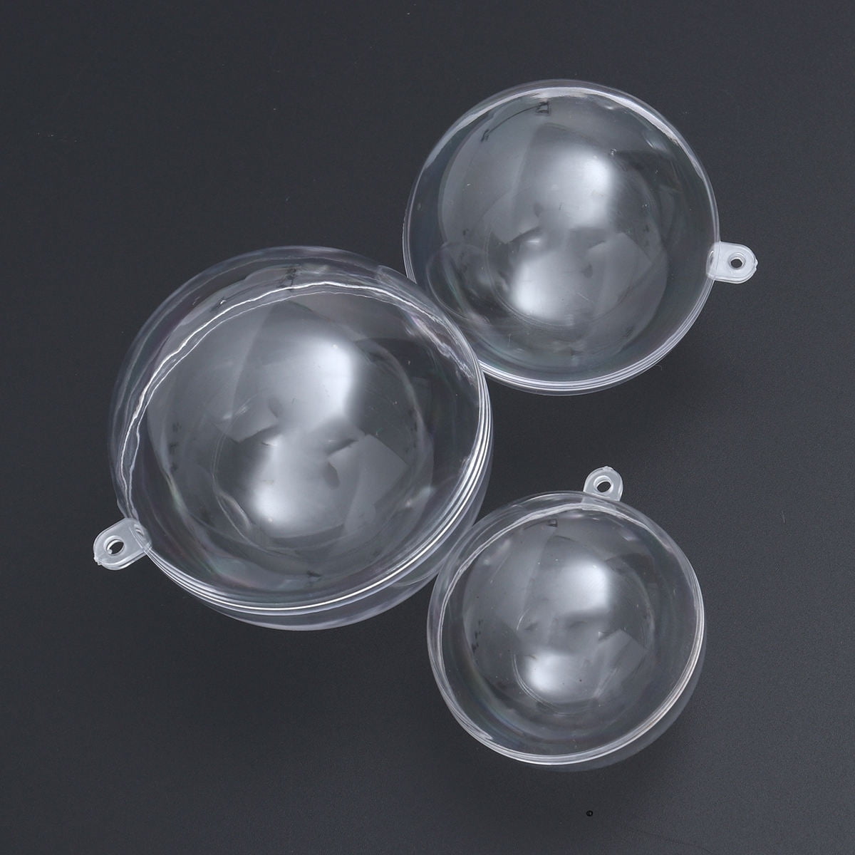 LABSERRON Clear Plastic Storage Box 15Pcs Round Decorative Candy ...