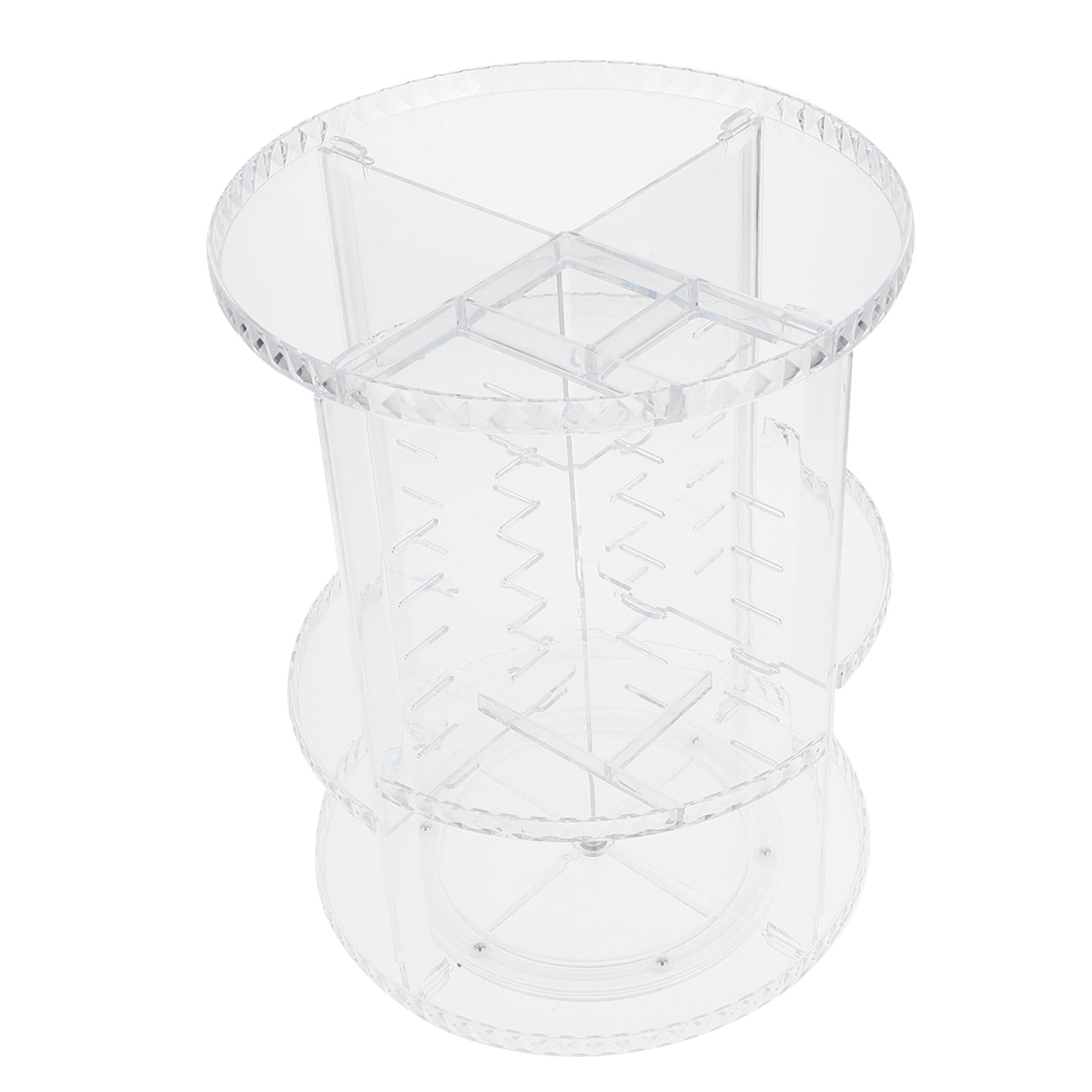 LABSERRON Cosmetics Rack 1Pack Acrylic Transparent Rotatable Multi-grid ...