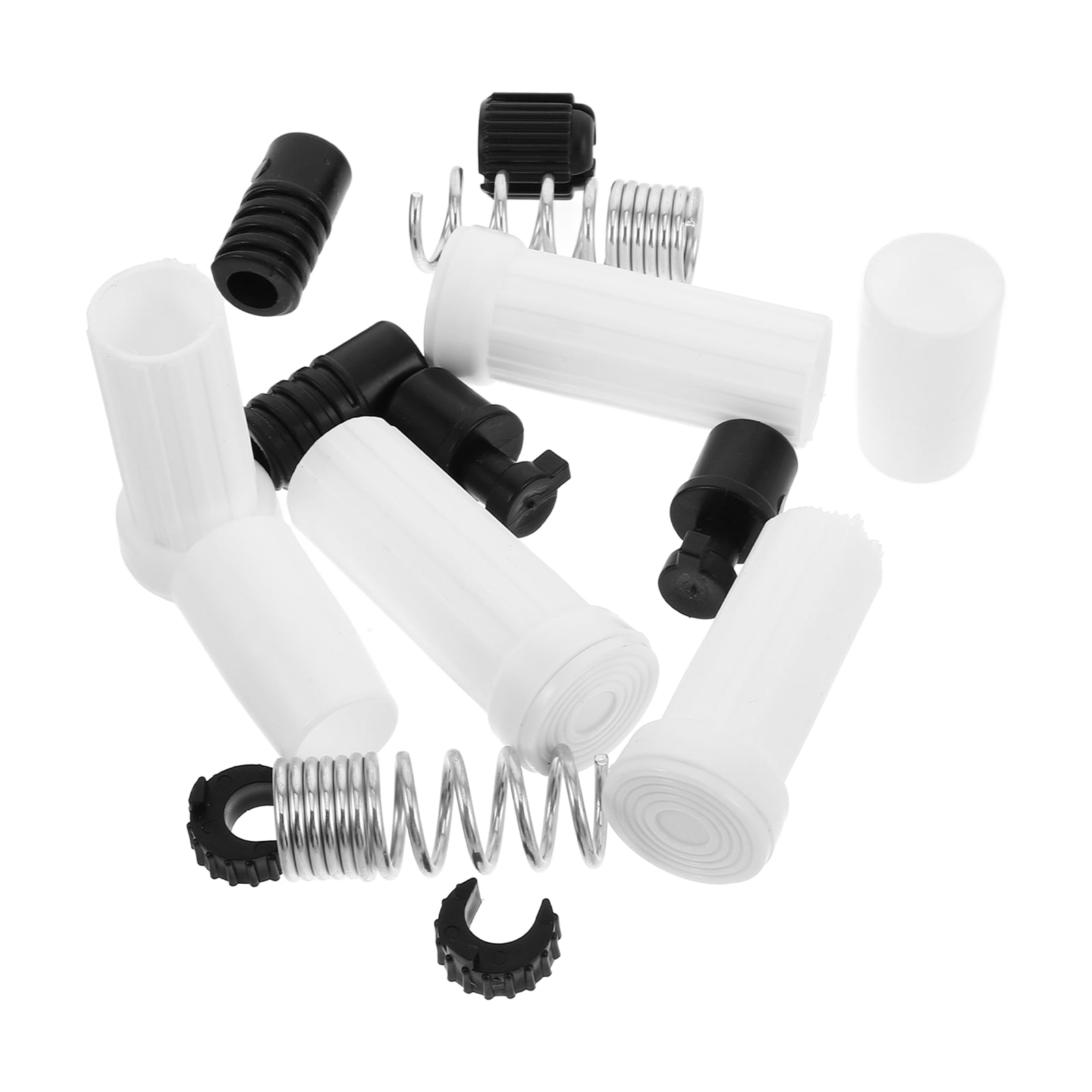 LABSERRON Curtain Rod Finials 2 Sets Shower Rod Cover End Caps Sleek ...