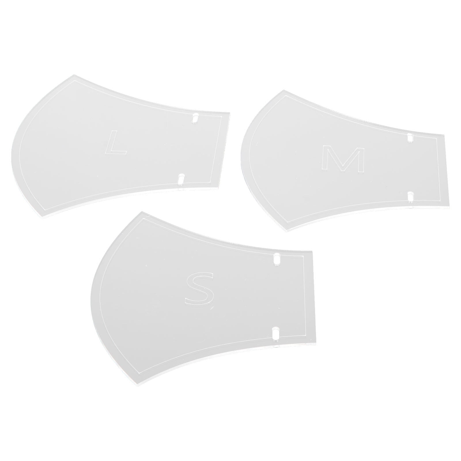 LABSERRON DIY Mask Making 3Pcs Mask Sewing Pattern Templates Acrylic ...