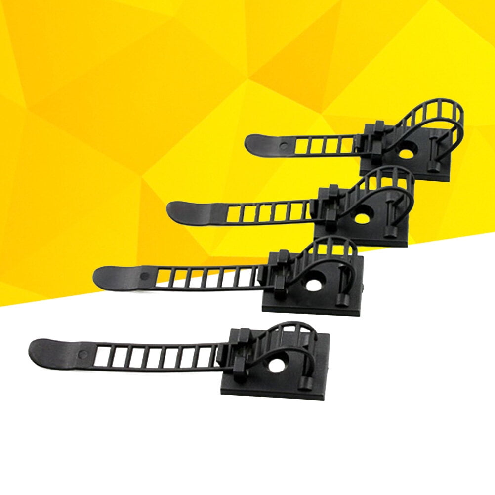 LABSERRON Desk Cable Clips 100Pcs in Black Nylon for General Users ...