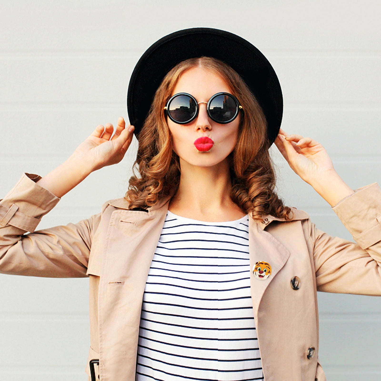 LABSERRON Diy Badge Making Supplies 50Mm White Alloy for 100 Sets ...