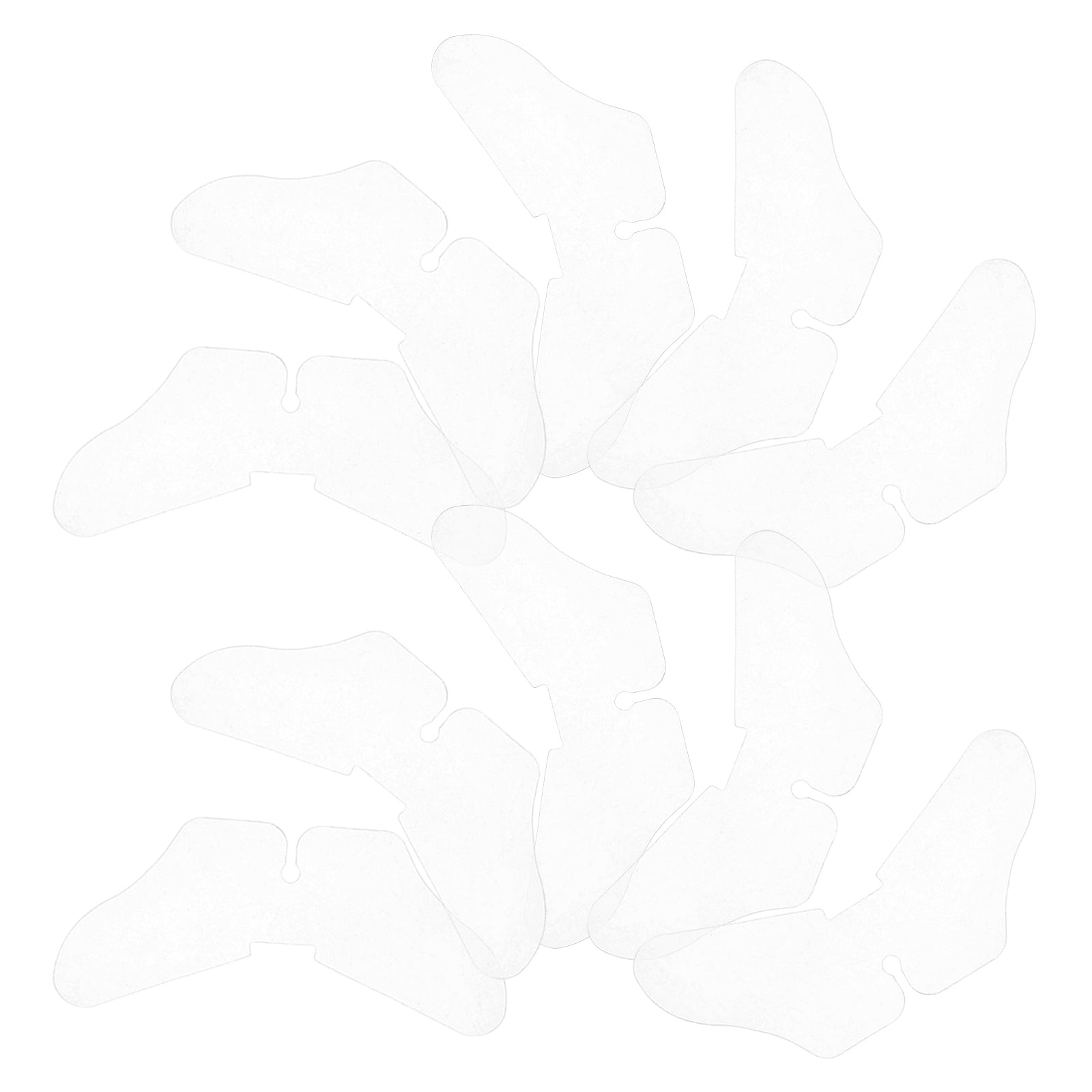 LABSERRON Dress Shirt Collar Inserts 100Pcs in Transparent PVC for ...