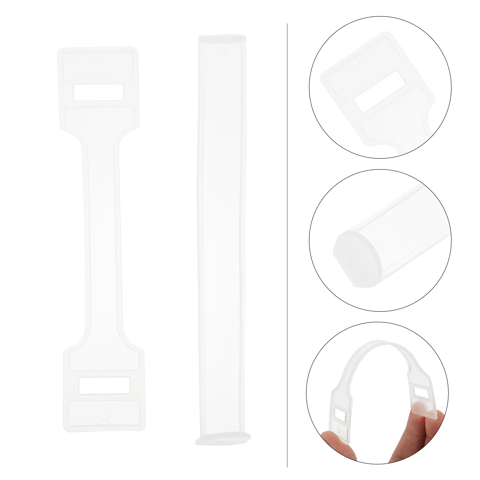 LABSERRON Easy to Install 100Set White Plastic Grab Handle for Box ...