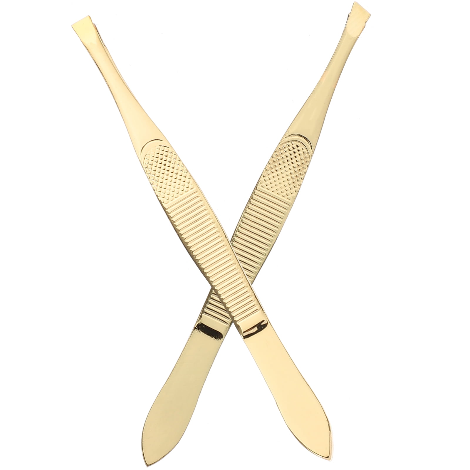 LABSERRON Eyebrow Hair Remover 2Set Tweezers Stainless Steel Flat Tip ...