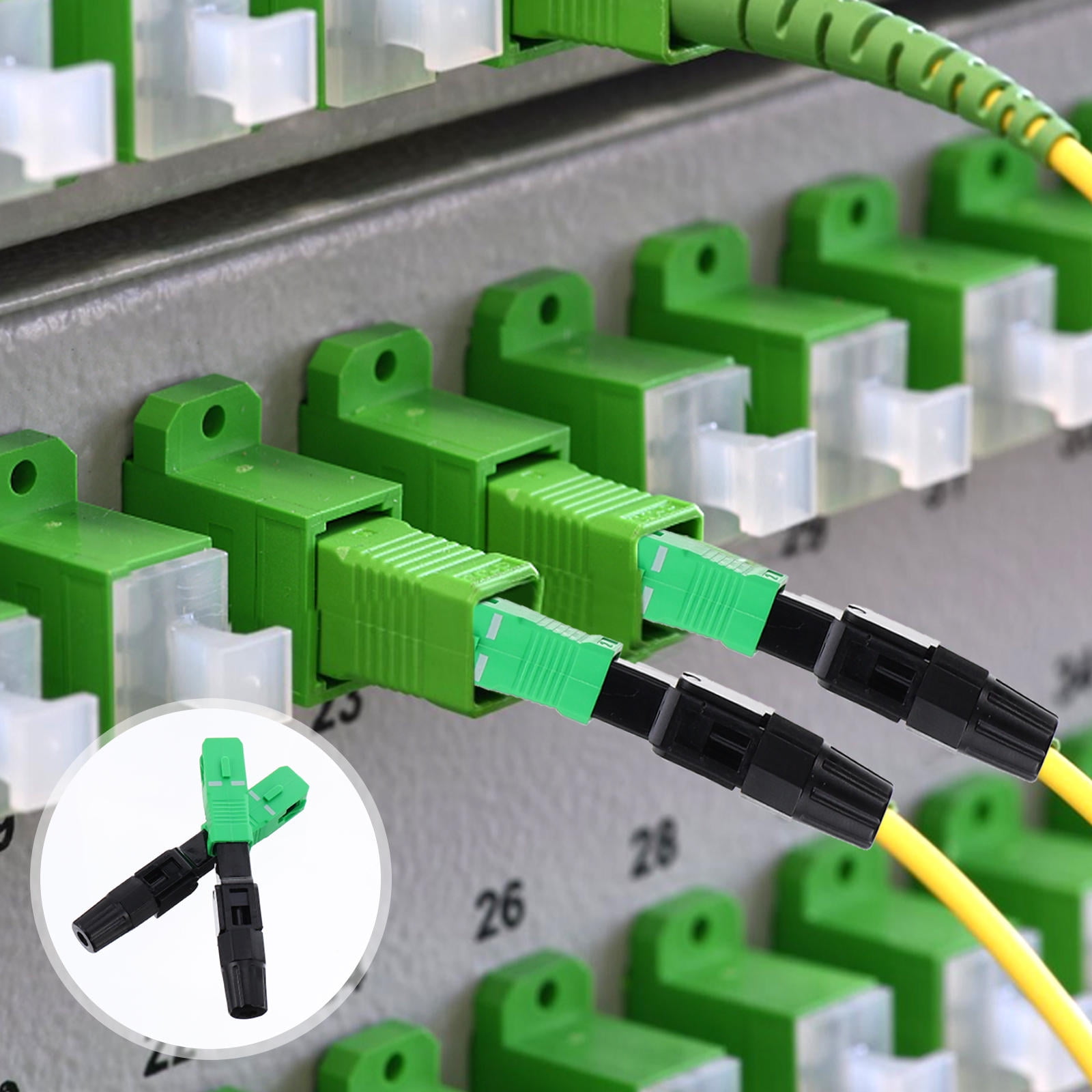 LABSERRON Fiber Optic 10Pcs Green Plastic Box-Building Crimping ...