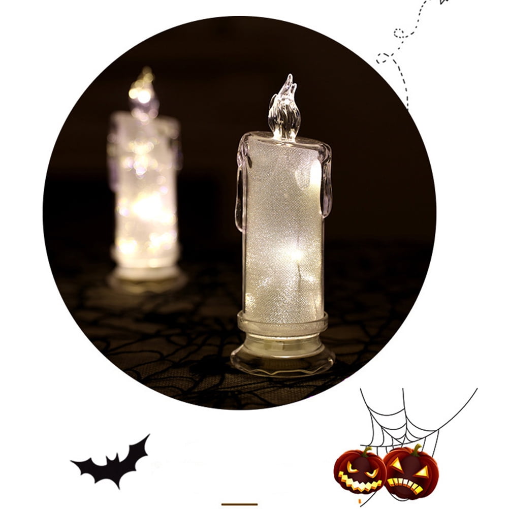 LABSERRON Flickering Led Candles 2Pack Decorative Candle Light Luminous ...