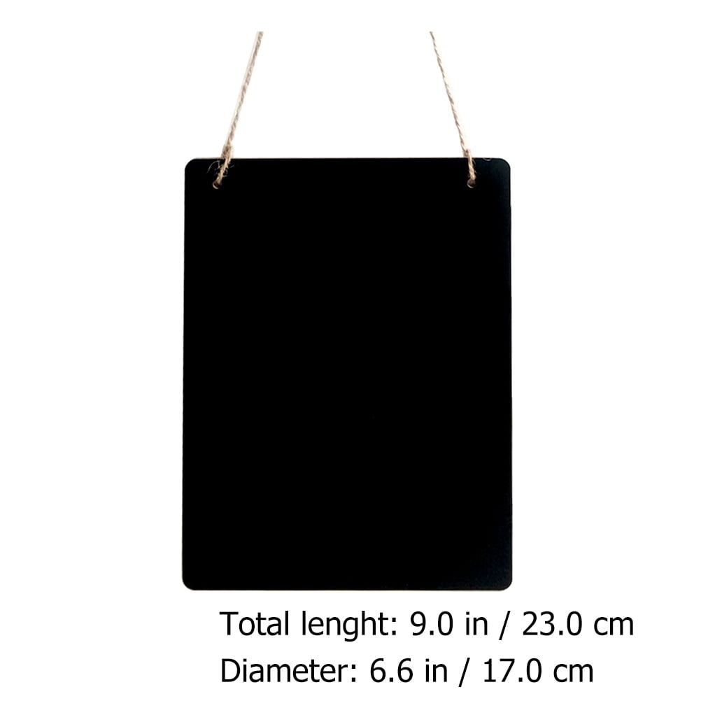 LABSERRON Hanging Chalkboard Sign 2Pack Mini Blackboard Double Sided ...