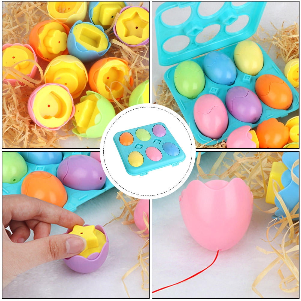 LABSERRON Matching Eggs for Toddlers Learning Toys in Assorted Colors ...