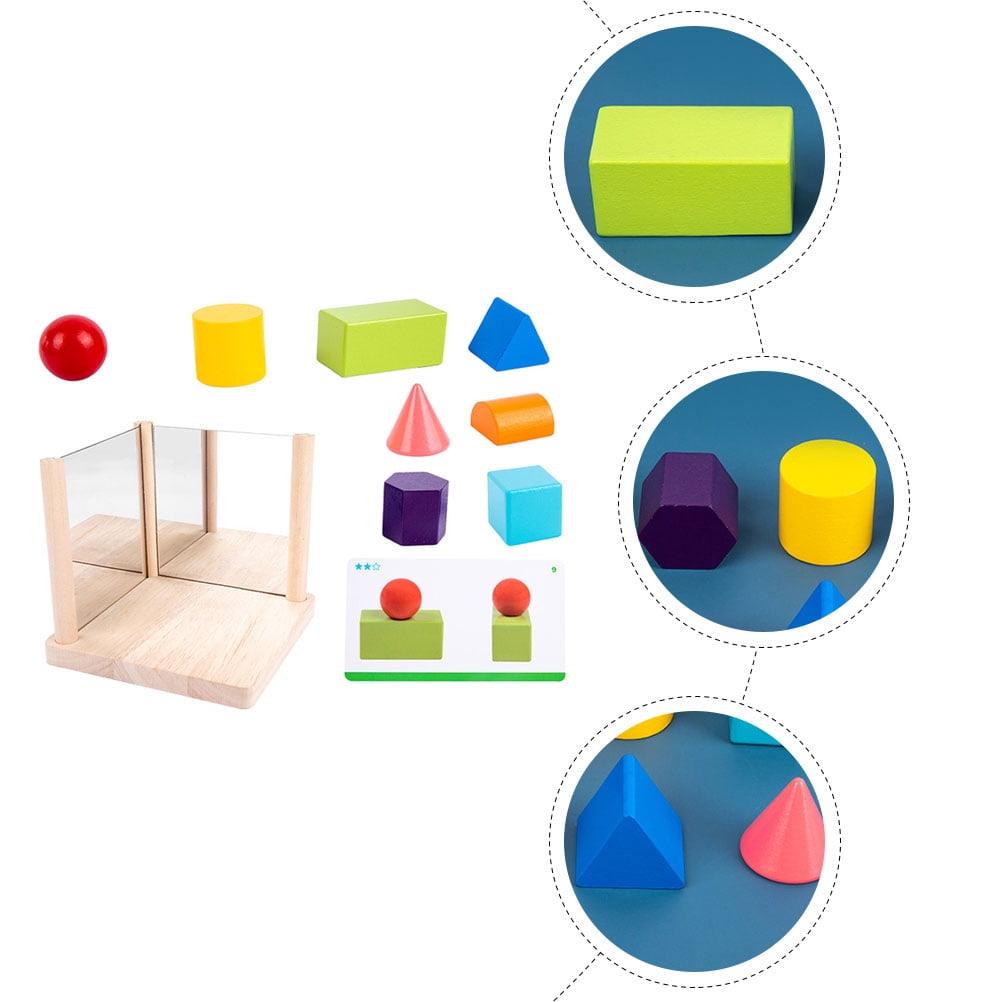 LABSERRON Mirror Blocks Toy 1 Set Learning Toy for Children Fine Motor ...