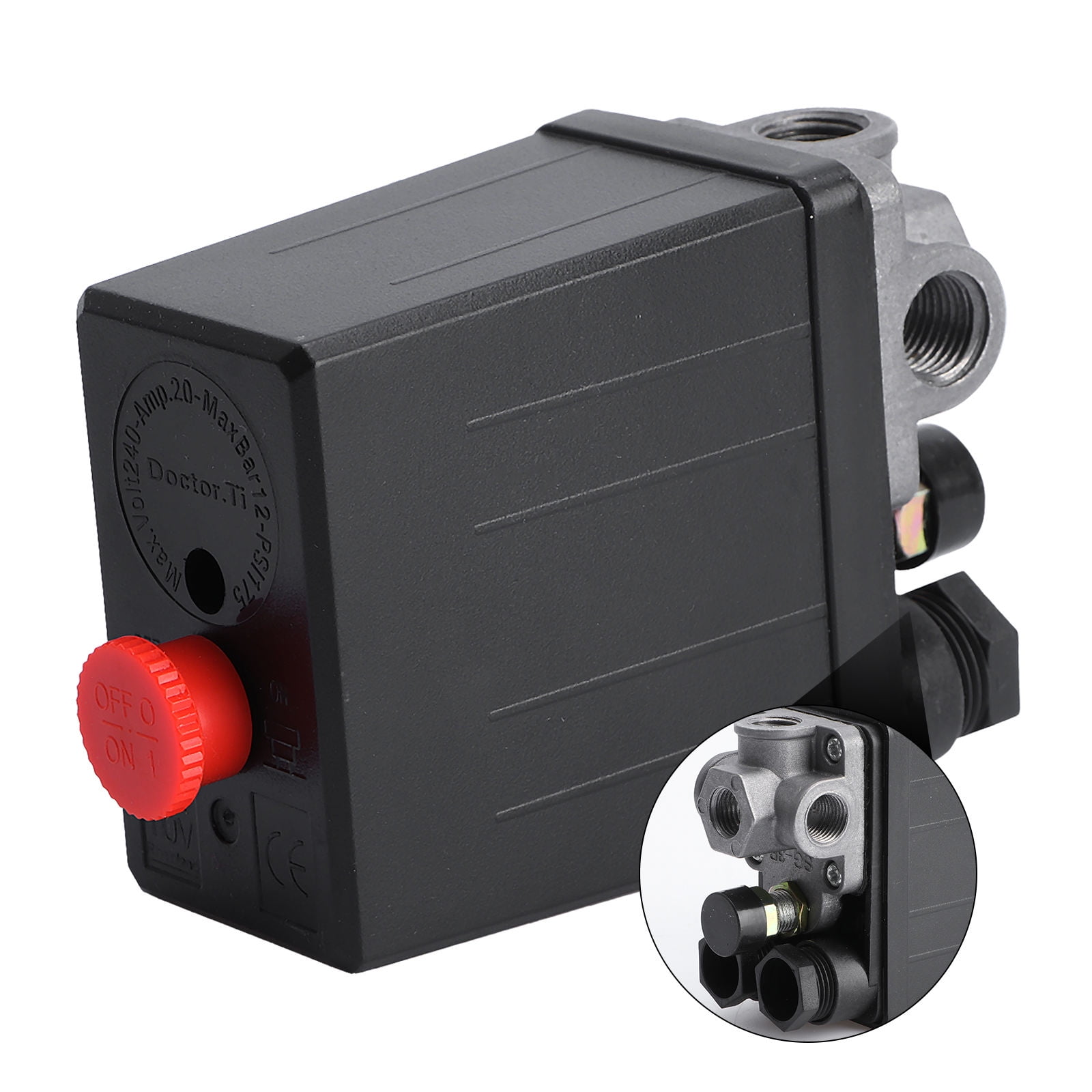 LABSERRON Pressure Switch for Air Compressor with /Unload Feature 12.7 ...