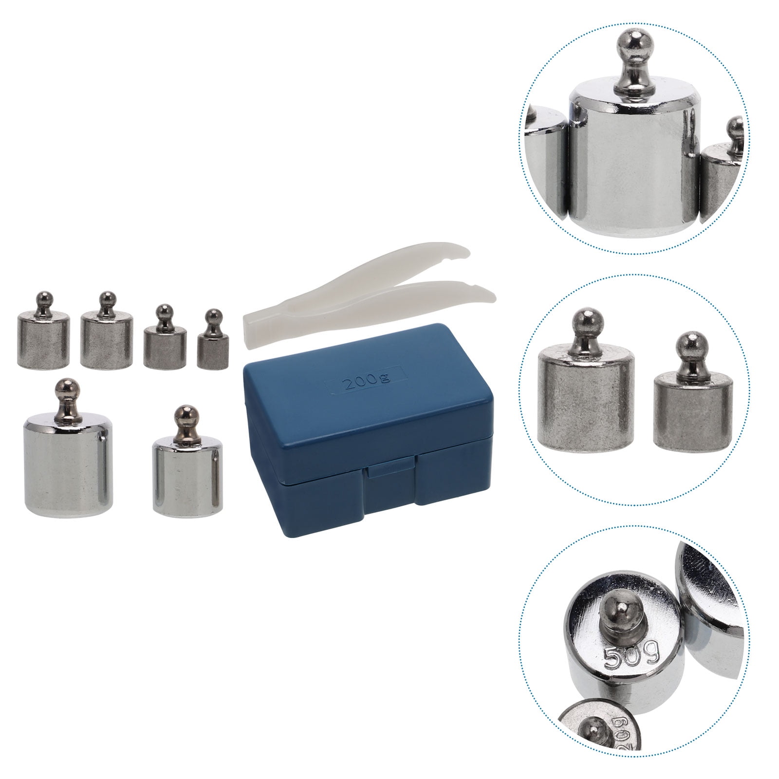 LABSERRON Scale Adjustment Weights 6Pcs for Commercial Use Steel ...