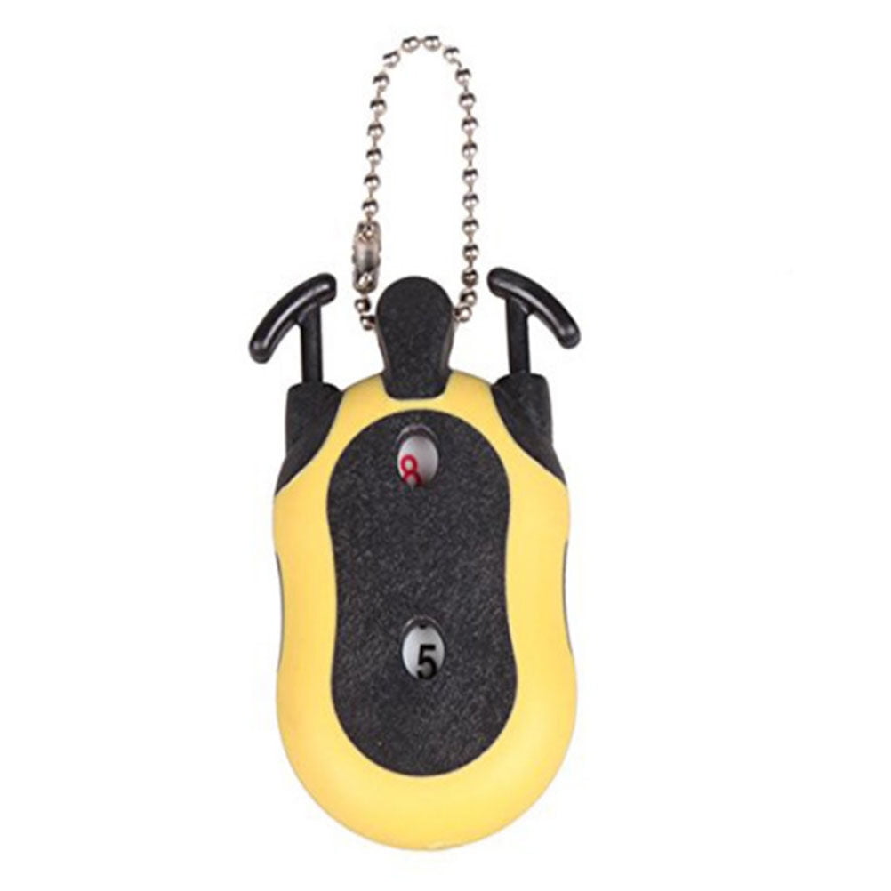 LABSERRON Score Tracking 1Pcs Round Golf Stroke Counter in Black Rubber ...