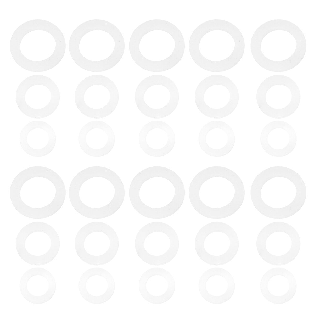 LABSERRON Silicone Flat Gasket Sealing Ring 60Pcs for Water Tap Fixing ...
