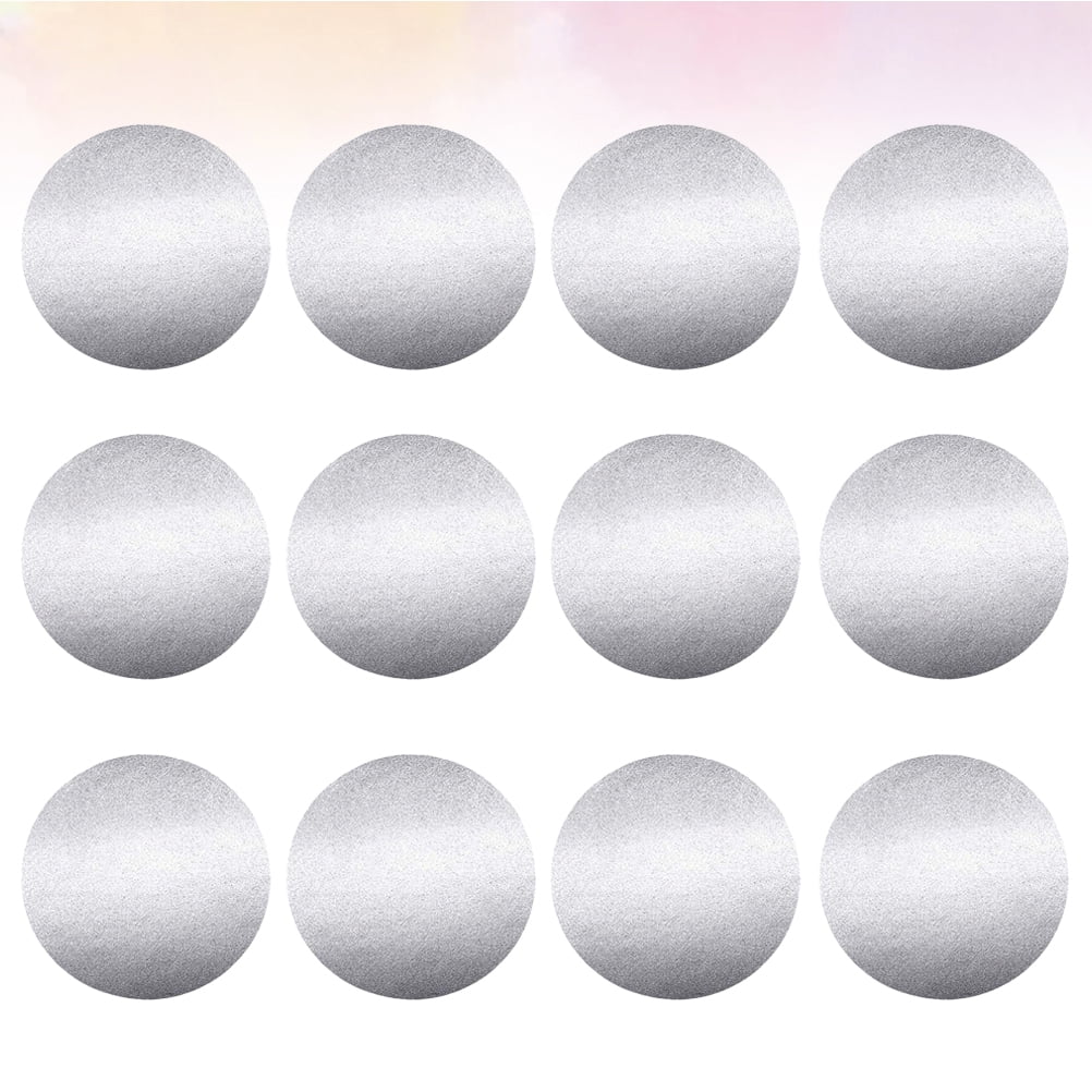 LABSERRON Silver Round Sticker 600Set for Users of Decorative Items and ...