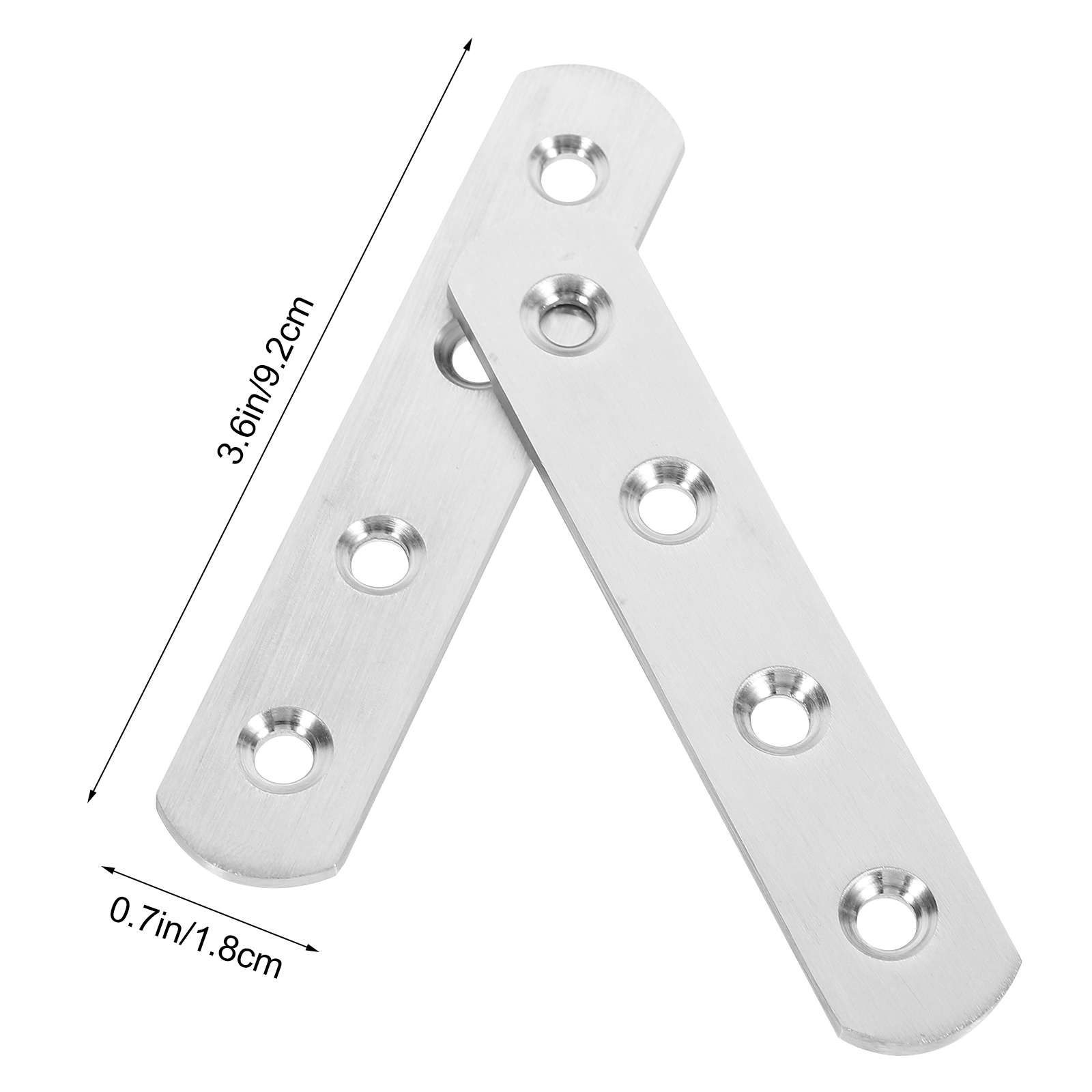 LABSERRON Stainless Steel Flat Corner Brace 10 Sets for Wood Household ...