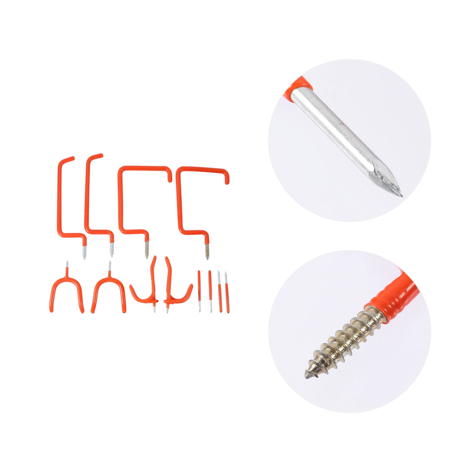 LABSERRON Steel Garage Hooks 12Pack with Screw for Tool Storage Heavy ...