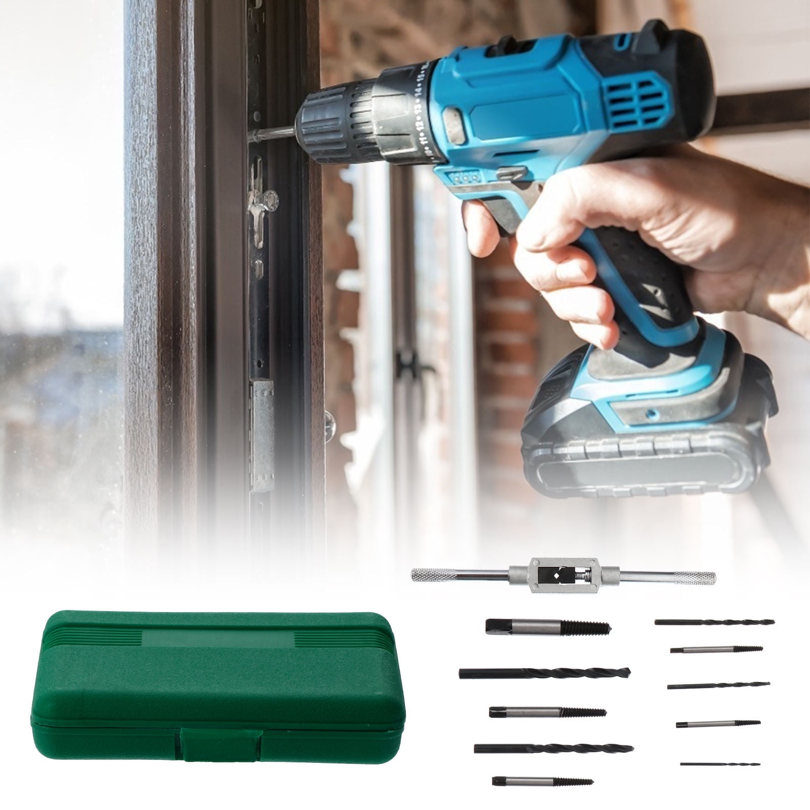 LABSERRON Stud Extraction Set 11Pcs Box Broken Screw Extractor Tool Kit ...