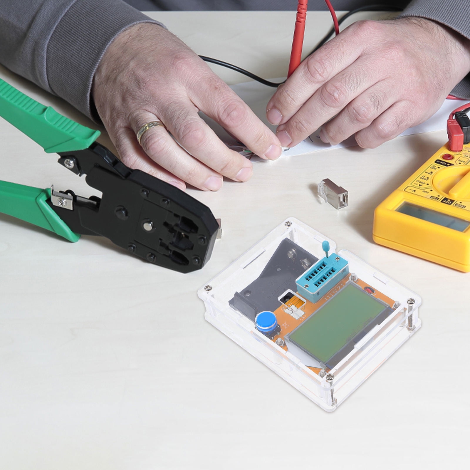 LABSERRON Triode Tube Tester Diode Inductor Meter Capacitor Resistor ...