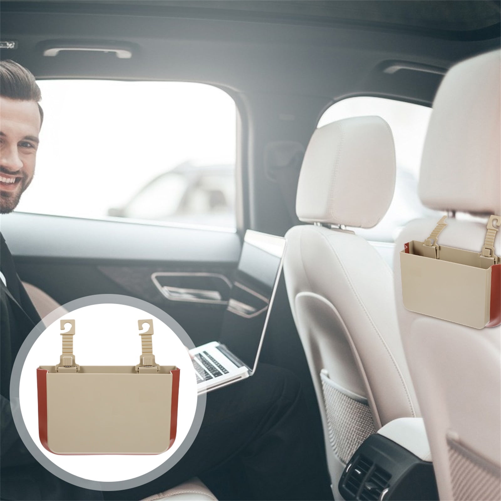 LABSERRON Vehicle Waste Bin 1Pcs Compact Foldable Design For Car ...