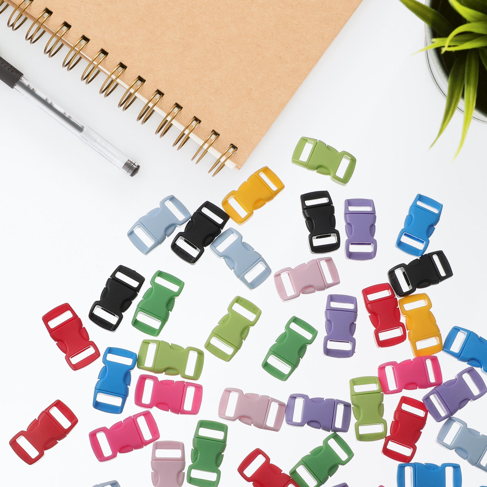 LABSERRON Webbing Connecting Clips 50Set Assorted Color Quick Release ...