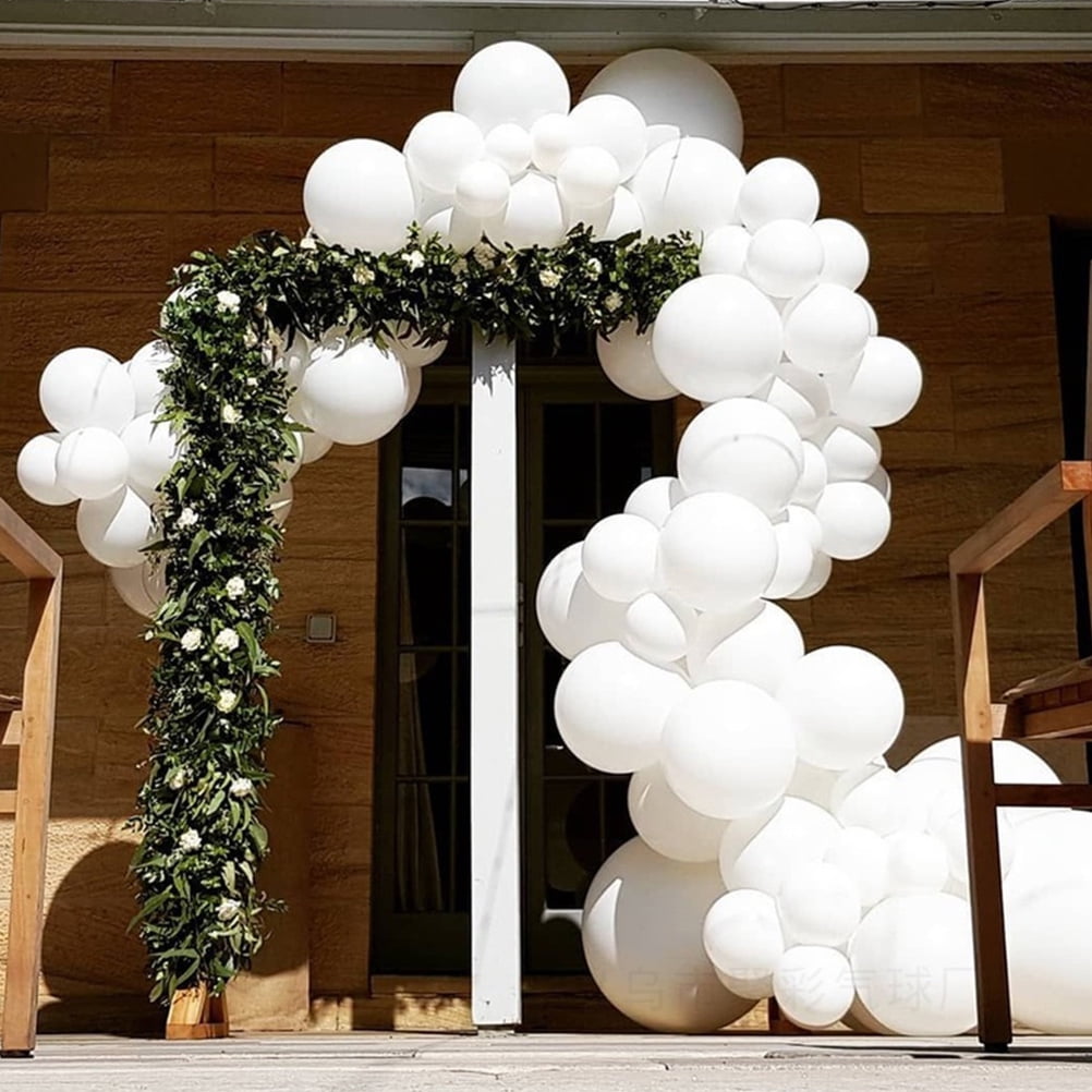 LABSERRON Wedding Balloons 200Pcs Round Latex 12 Inches White For ...