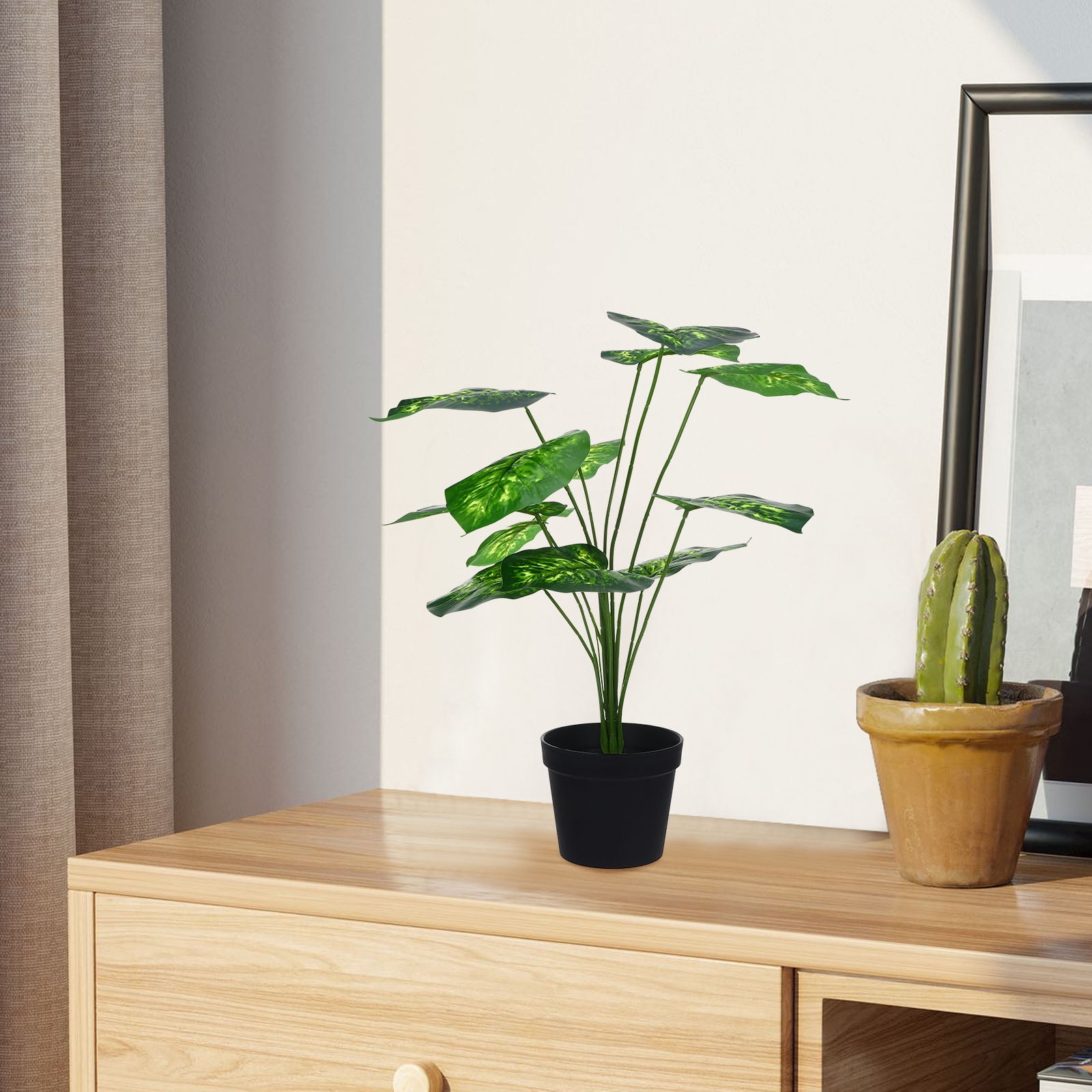 LABSERRON desktop potted plants Simulation Greenery Potted Plants Green ...