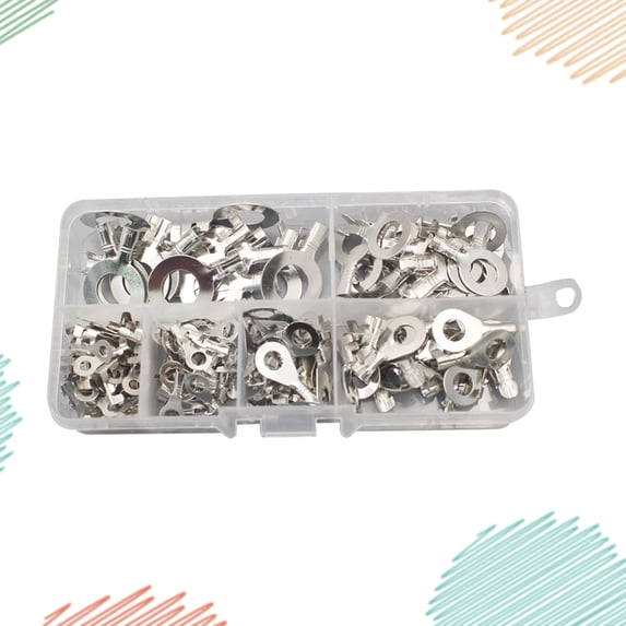 LABSERRON of 150pcs Silver Wire Terminal Connectors for Wiring 15*6cm ...