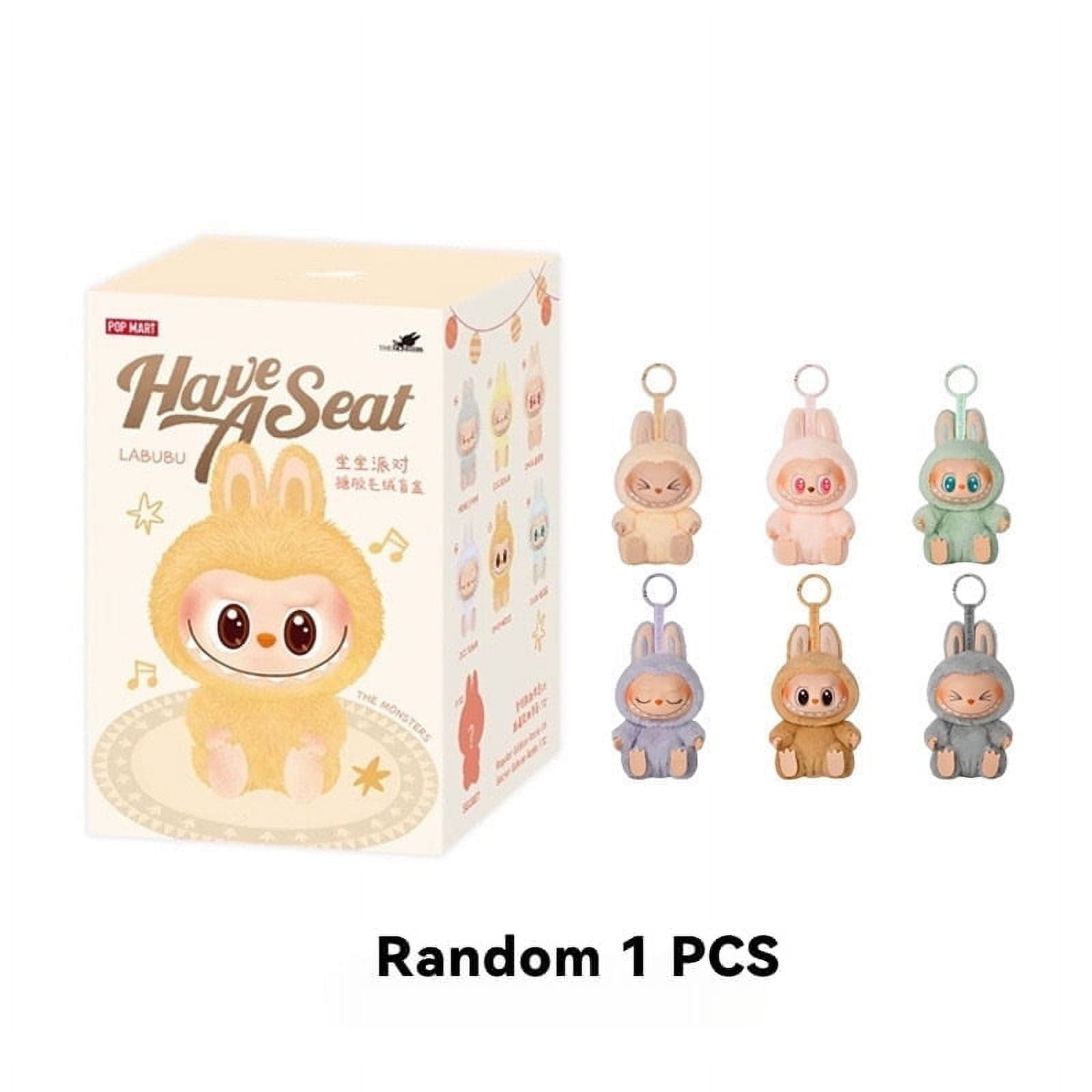 LABU-BU DOLL BLIND BOX KEYCHAIN,Plush Doll Keychain Pendant,Monsters ...