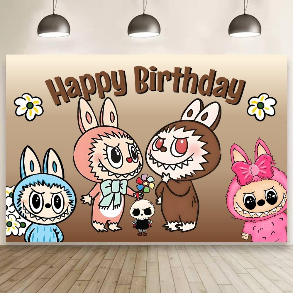 LABU Happy Birthday Backdrop Party Supplies for Birthday Decorations (7x5ft) - Walmart.com