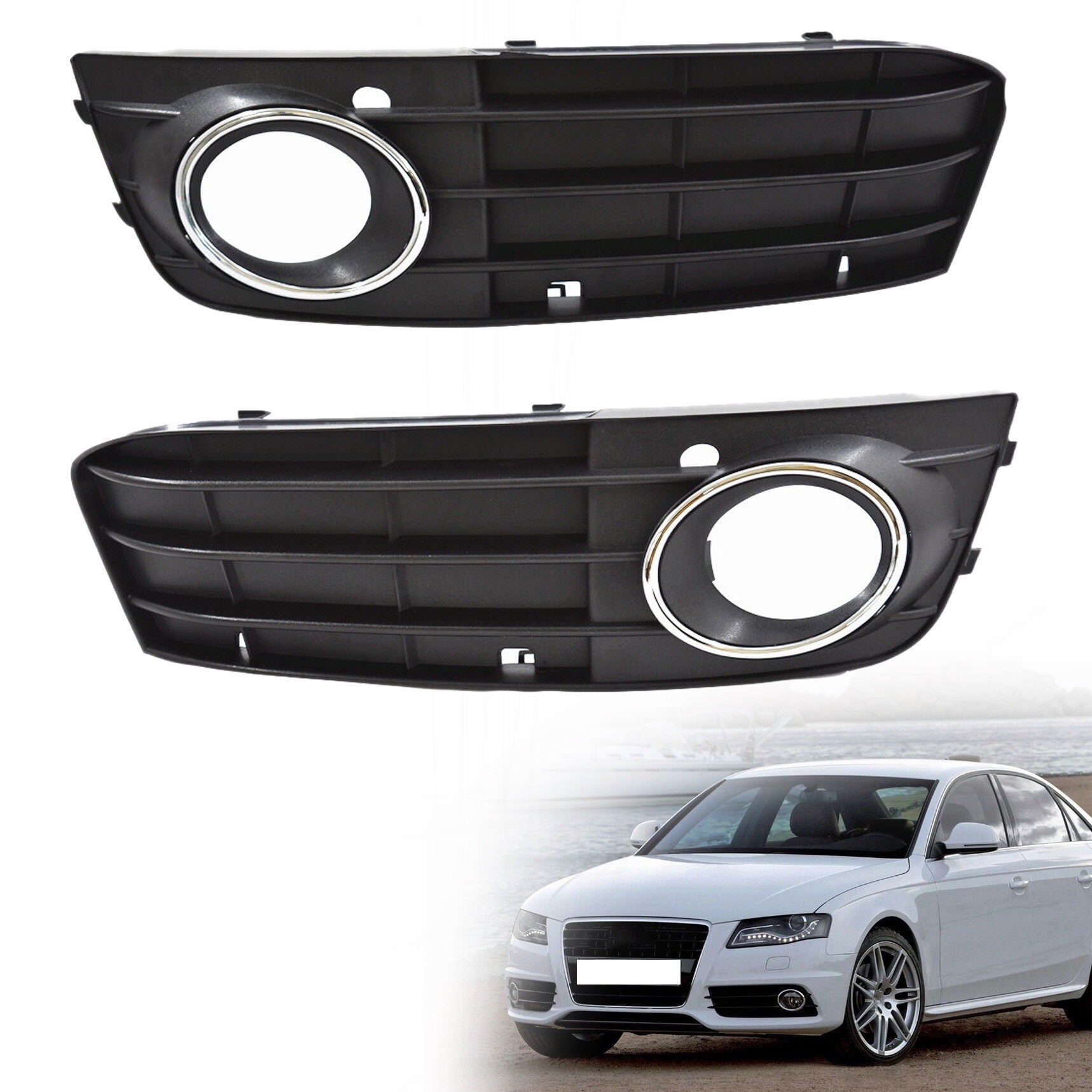 LABWORK Pair Front Bumper Fog Light Grilles Grill Cover 8KD80768101C ...