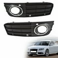 LABWORK Pair Front Bumper Fog Light Grilles Grill Cover 8KD80768101C, 8KD80768201C Fit for Audi ...
