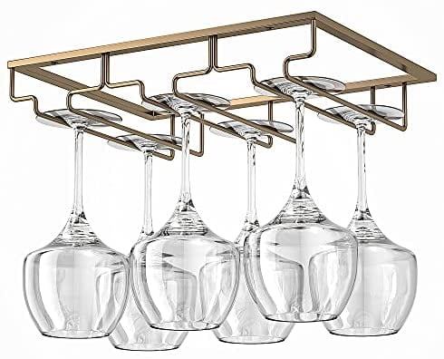 LACAFA Stemware Glass Rack Wine Glasses holder Under Cabinet Kitchen ...