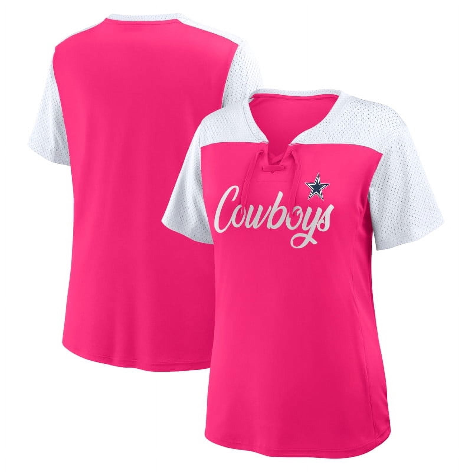 NFL Dallas Cowboys Womens Laces Out Short Sleeve Tee - Walmart.com