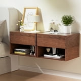 Free Shipping! LACHILLBAY Floating Nightstand Set of 2 with Drawer ...