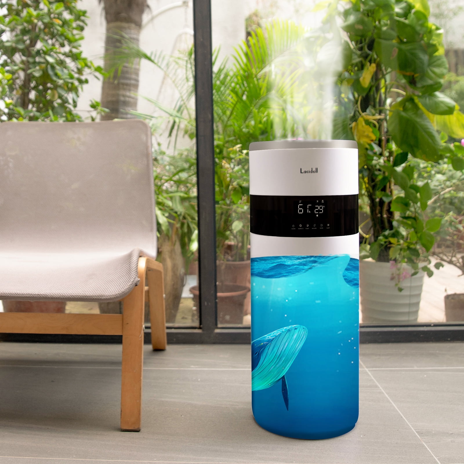 LACIDOLL 4.8 Gal Humidifiers - Perfect for Whole House With Dual 360 ...