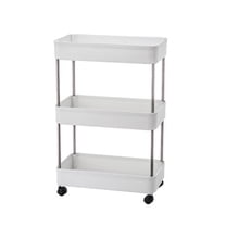 Slim Storage Cart 4 Tier, Storage Organizer Rolling Utility/ Mobile ...
