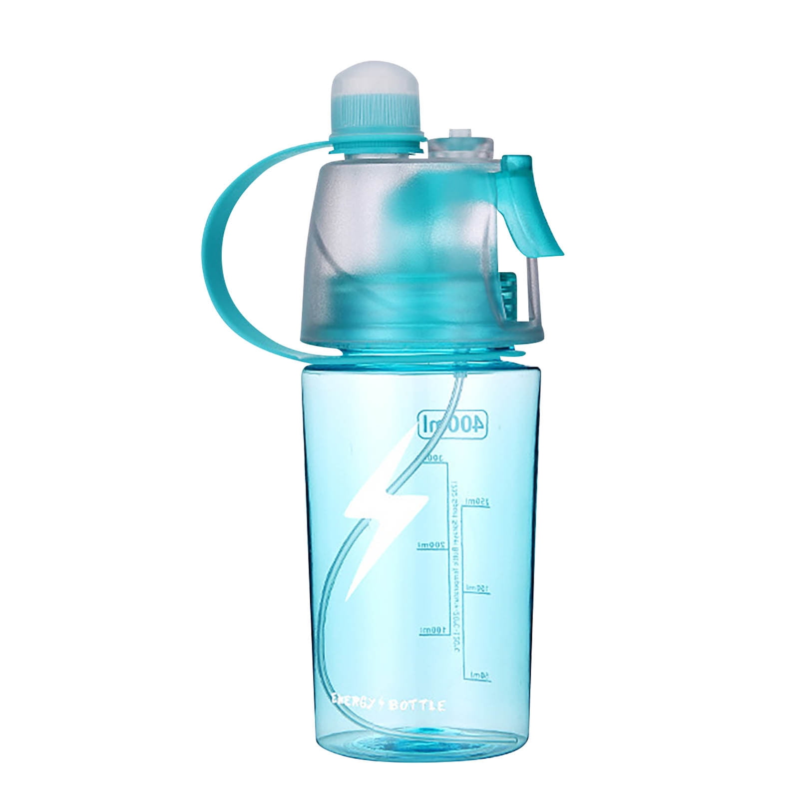LACKUST 400ml Mist Spray Sports Bottle for Student Adults, Leakproof ...
