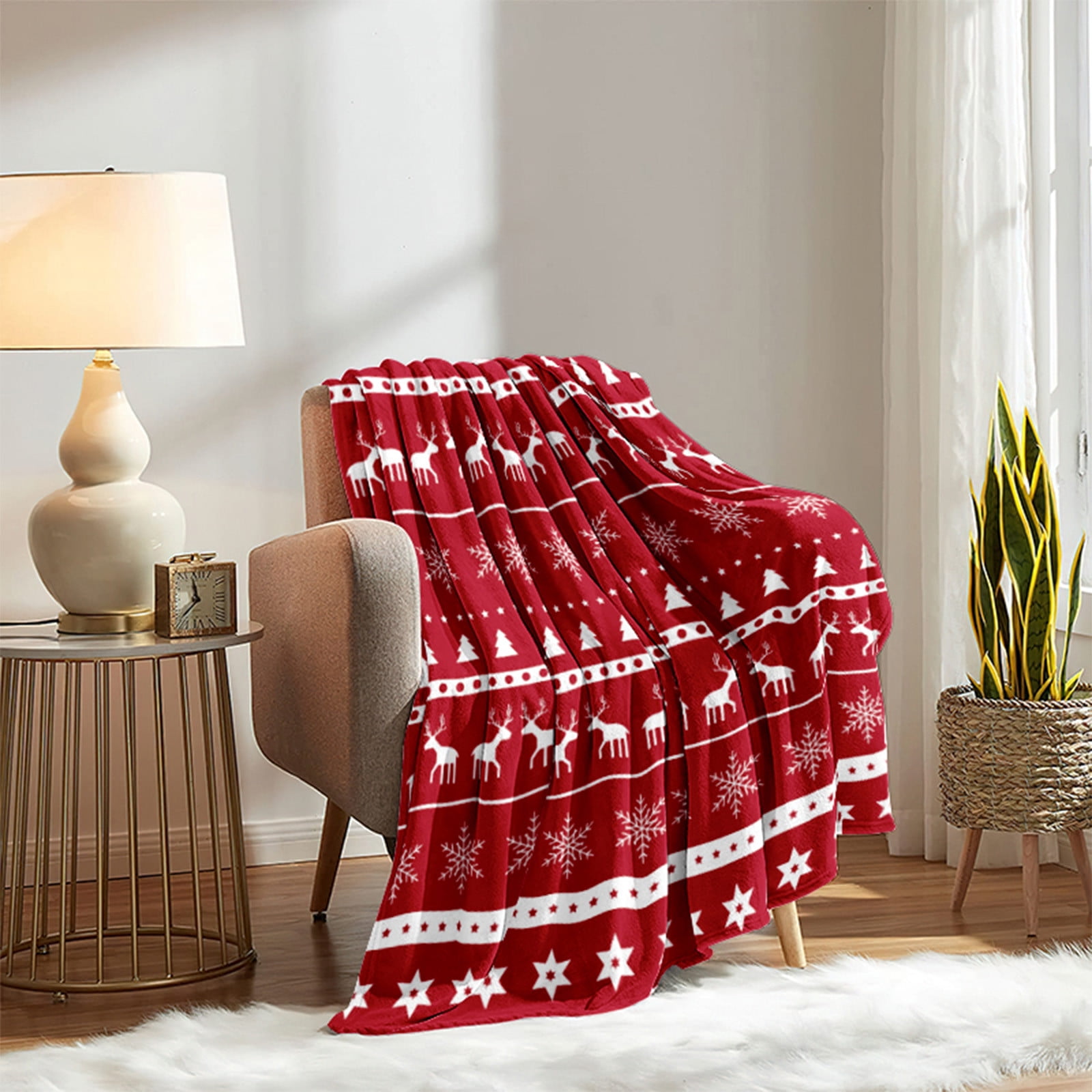 LACKUST Christmas Printed Blanket Clearance ,Sofa Christmas Blanket,39 ...