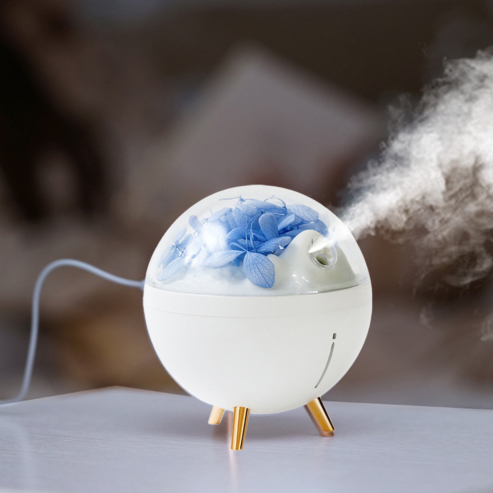 LACKUST Humidifiers for Bedroom,Portable Space Flower Humidifier ...