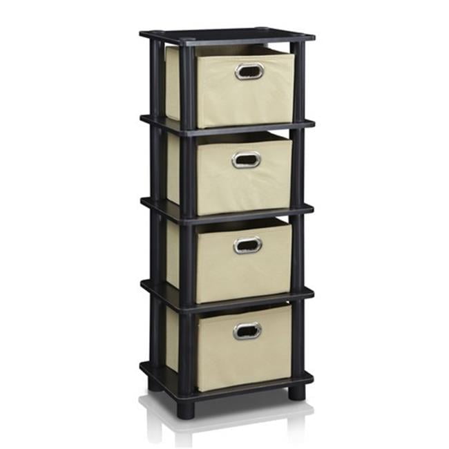 LACi 4-Bins System Rack, Espresso - 28.8 x 11.3 x 7.7 in. - Walmart.com