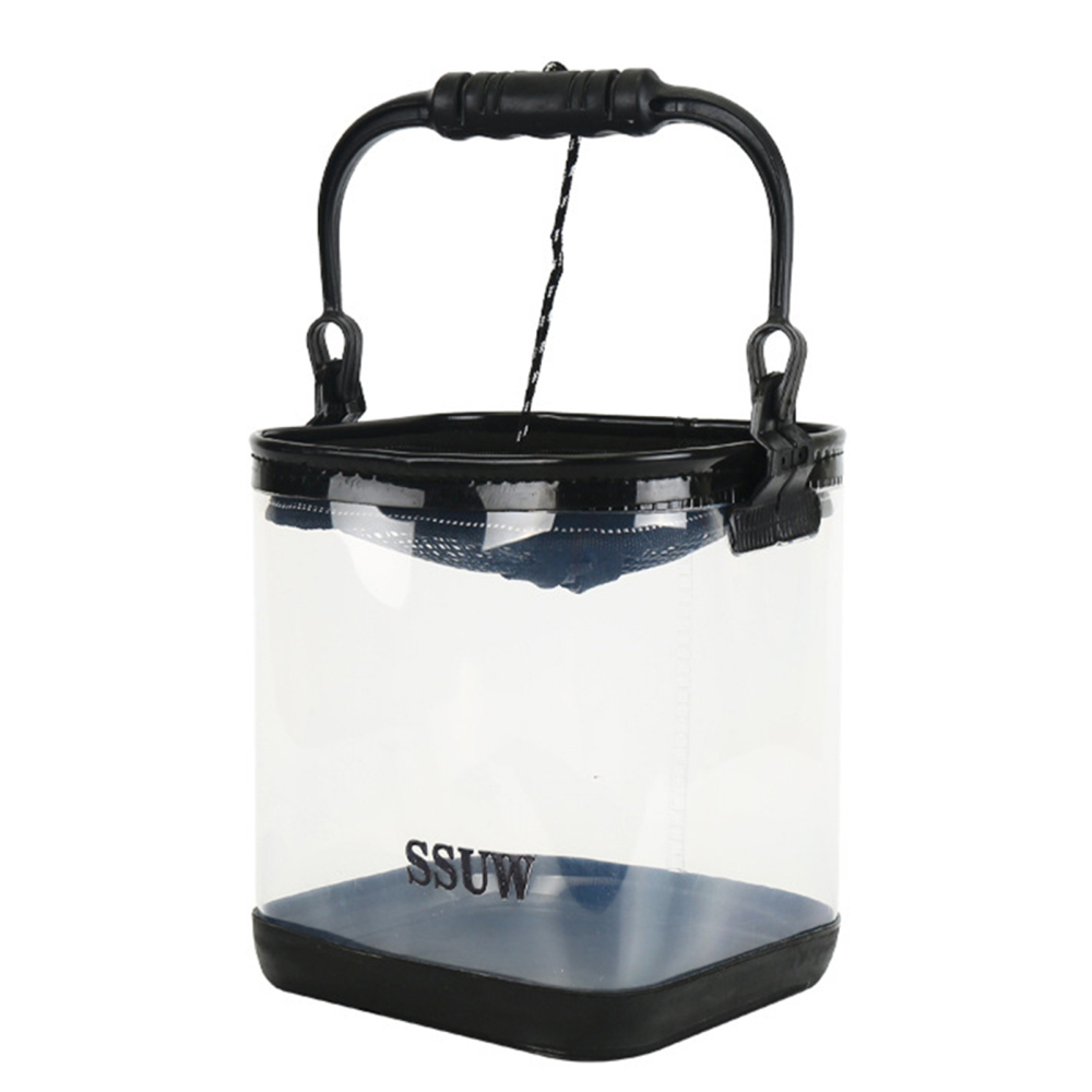 LADAEN EVA Folding Fish Bucket EVA Folding Fish Bucket Small Size with ...