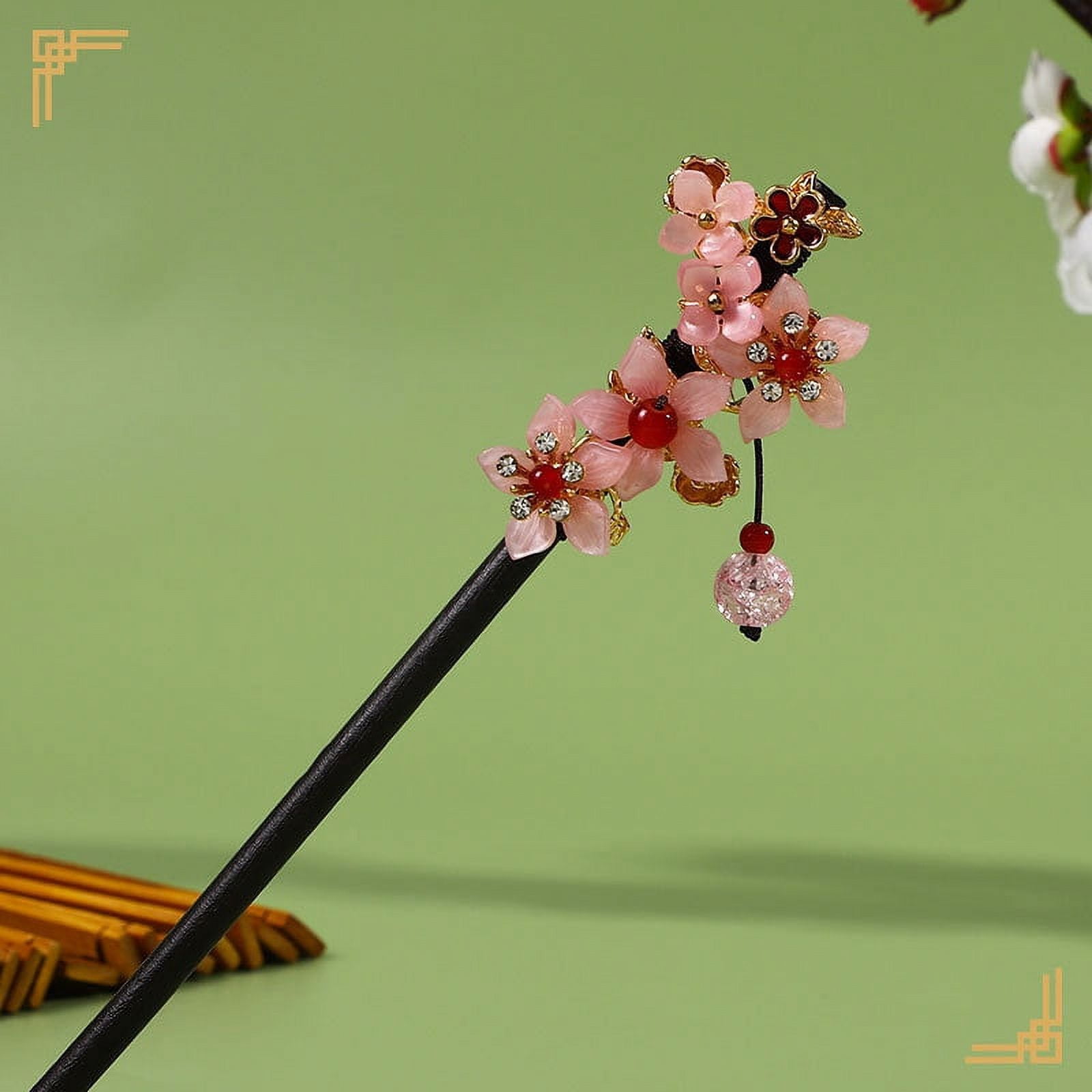LADAEN Fashion Beautiful Hair Pin Long Hair Hair Sticks for Women Girls ...