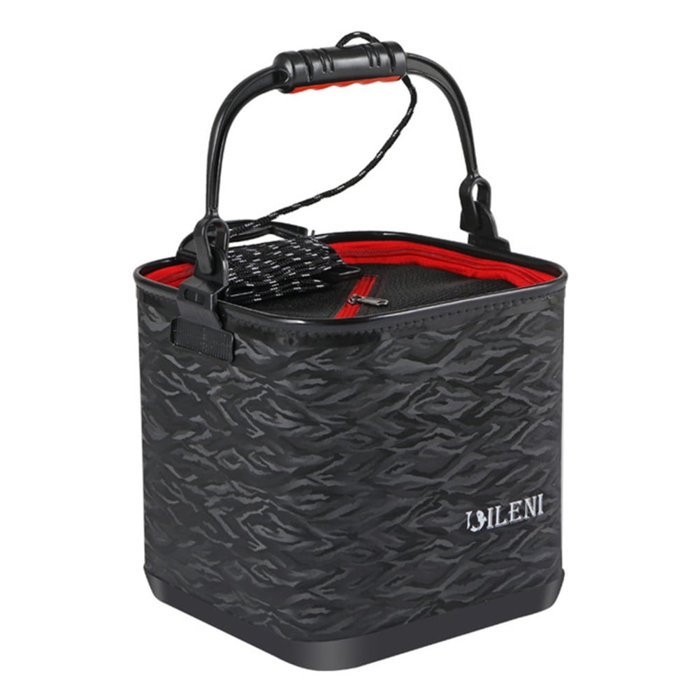 LADAEN Fishing Bait Shrimp Live Bag Portable Fishing Box with 6m Rope ...