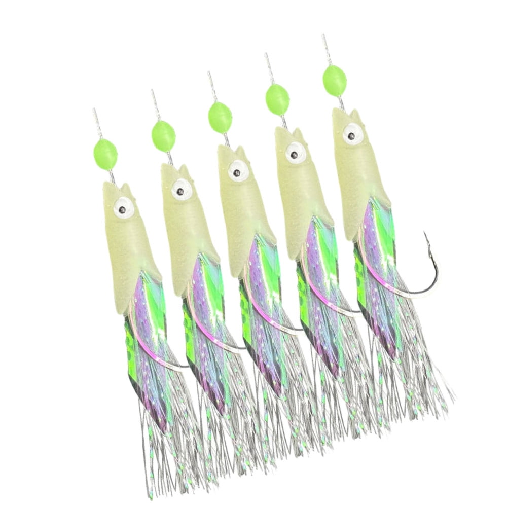 LADAEN Fishing Lures Bait Rigs with String Hook Attractive Fishing Rigs ...