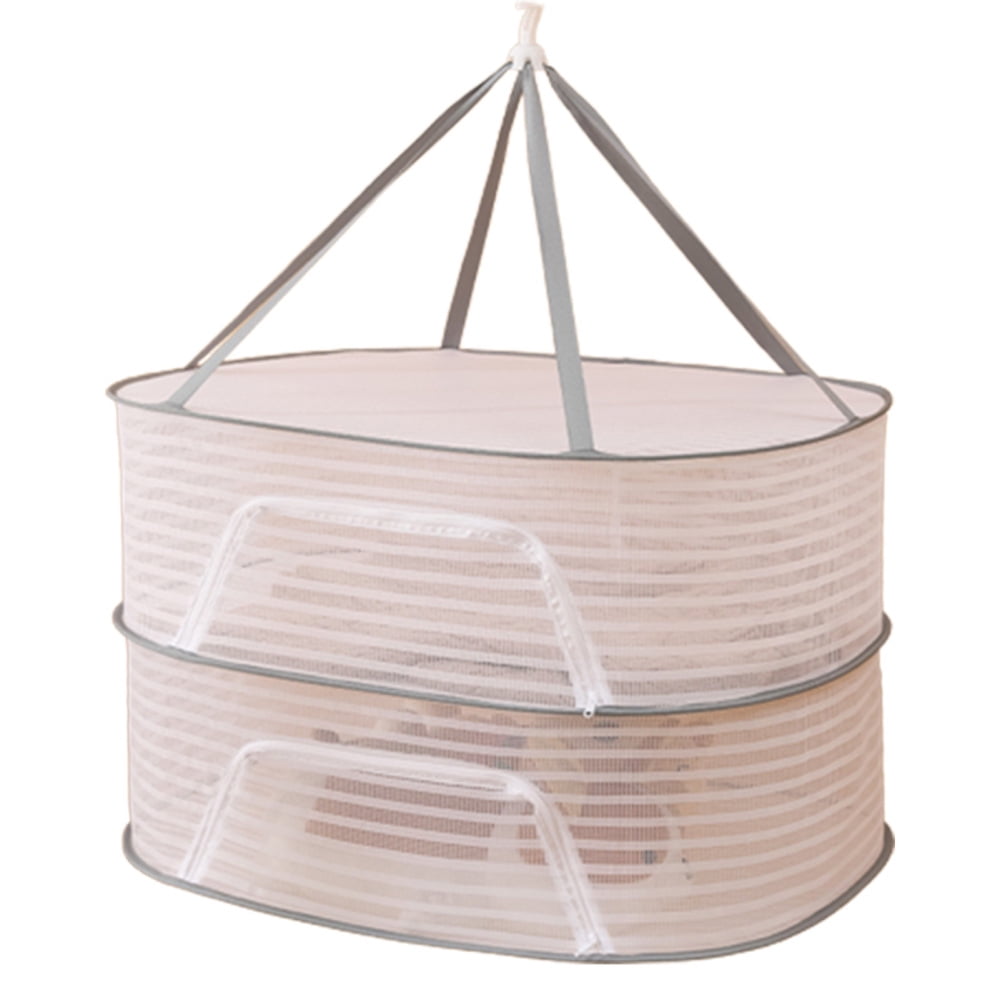 LADAEN Mesh Hanging Drying Net Collapsible Hanging Mesh Net Dryer with ...