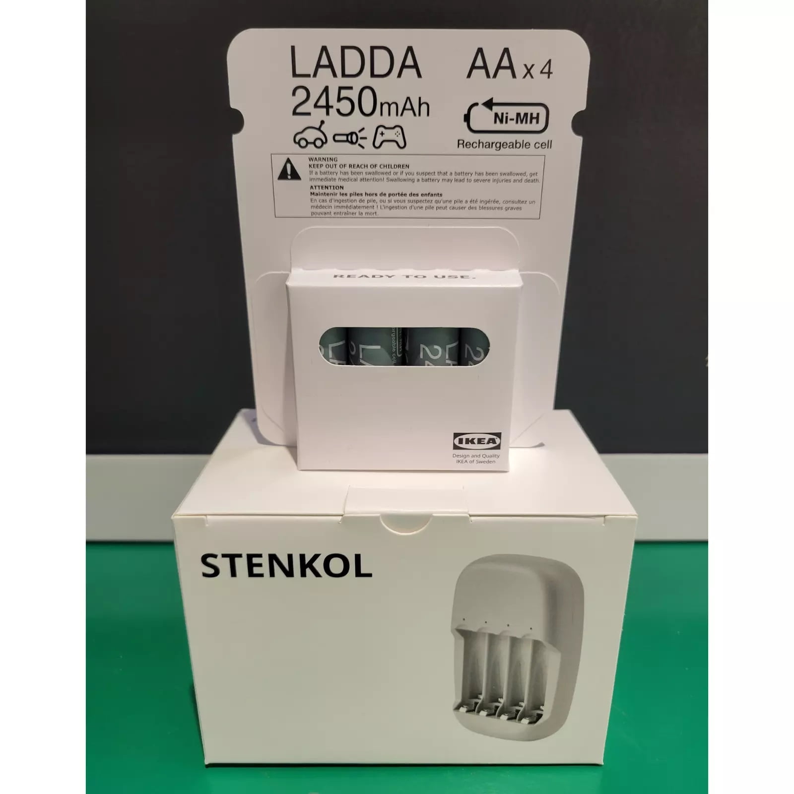 LADDA Charger with Rechargeable Battery - Walmart.com