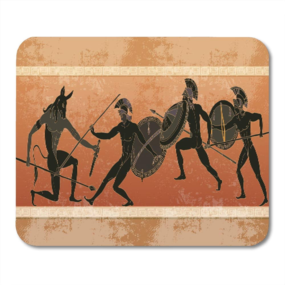 LADDKE Ancient Greece Black Figure Pottery Hunting for Minotaur Gods ...