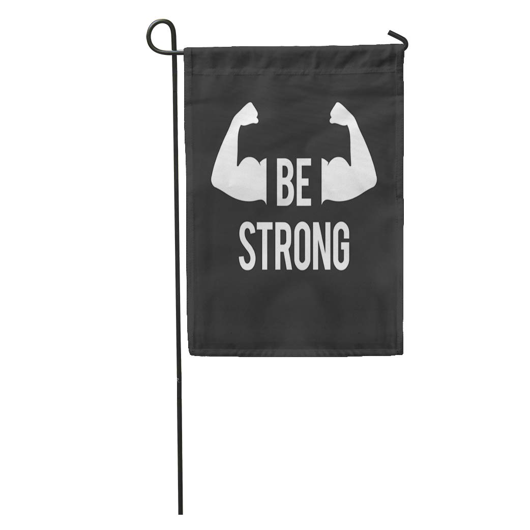 LADDKE Bodybuilder Be Strong Inspirational Quote and Muscular Arms ...